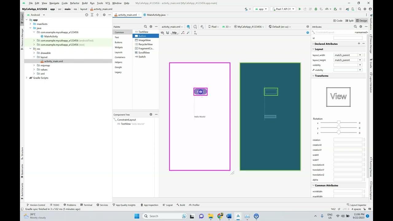 L3 05a Android Basic Create UI - YouTube