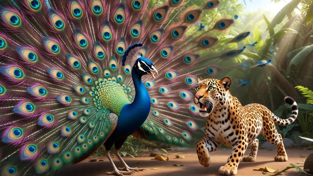 Peacock vs Lion: Battle of Beauty and Power in the Wild 🦚🦁 - YouTube