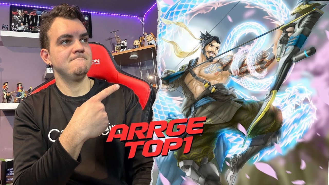 ASI JUEGA EL MEJOR HANZO DEL MUNDO OVERWATCH 2 / ARRGE TOP 1 HANZO ...