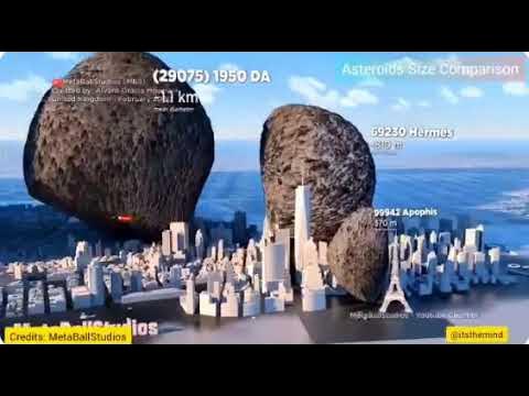 Asteroids Size Comparison - YouTube