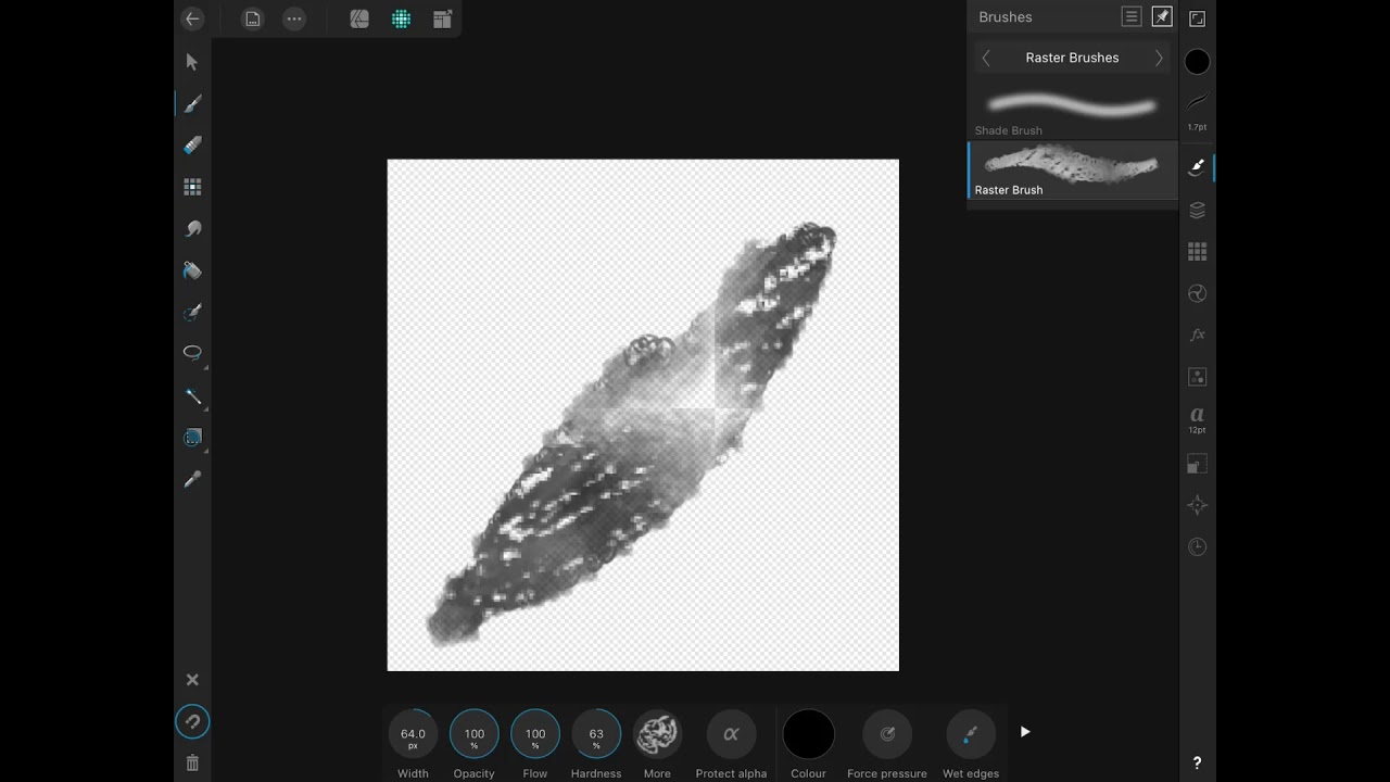 Affinity Designer Creating Raster Brush - YouTube