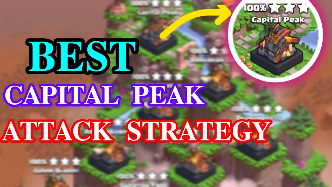 clan capital capital peak attack strategy easy 3 star #coc #clan ...