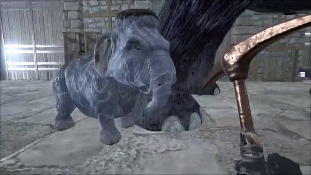 Ark: Survival Evolved Part 25 Mammoth & Dire Wolf Breeding!!! - YouTube