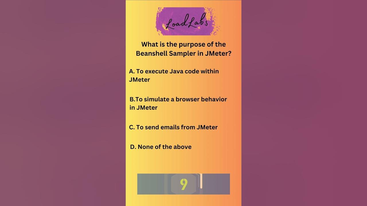 What Is The Purpose Of The Beanshell Sampler In Jmeter Beanshell Scripting Youtube