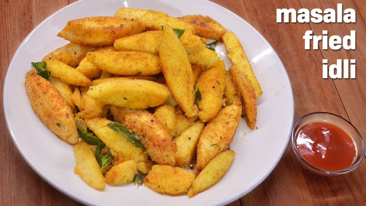 Fried Masala Idli Recipe| How to make tasty Idli Fry from leftover ...