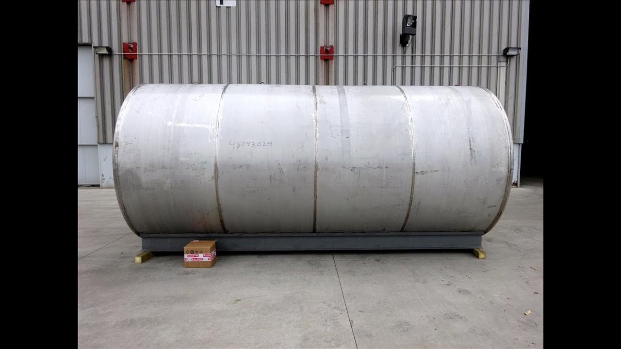 Used- Tank, 5000 Gallon, Stainless Steel, Horizontal - stock # 48043024 ...