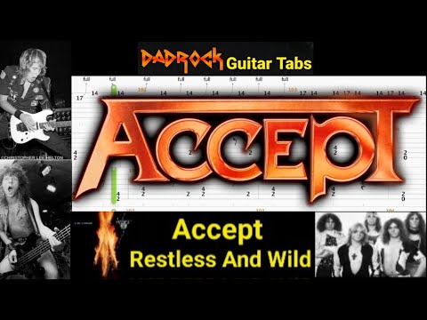 Restless And Wild - Accept - Guitar + Bass TABS Lesson