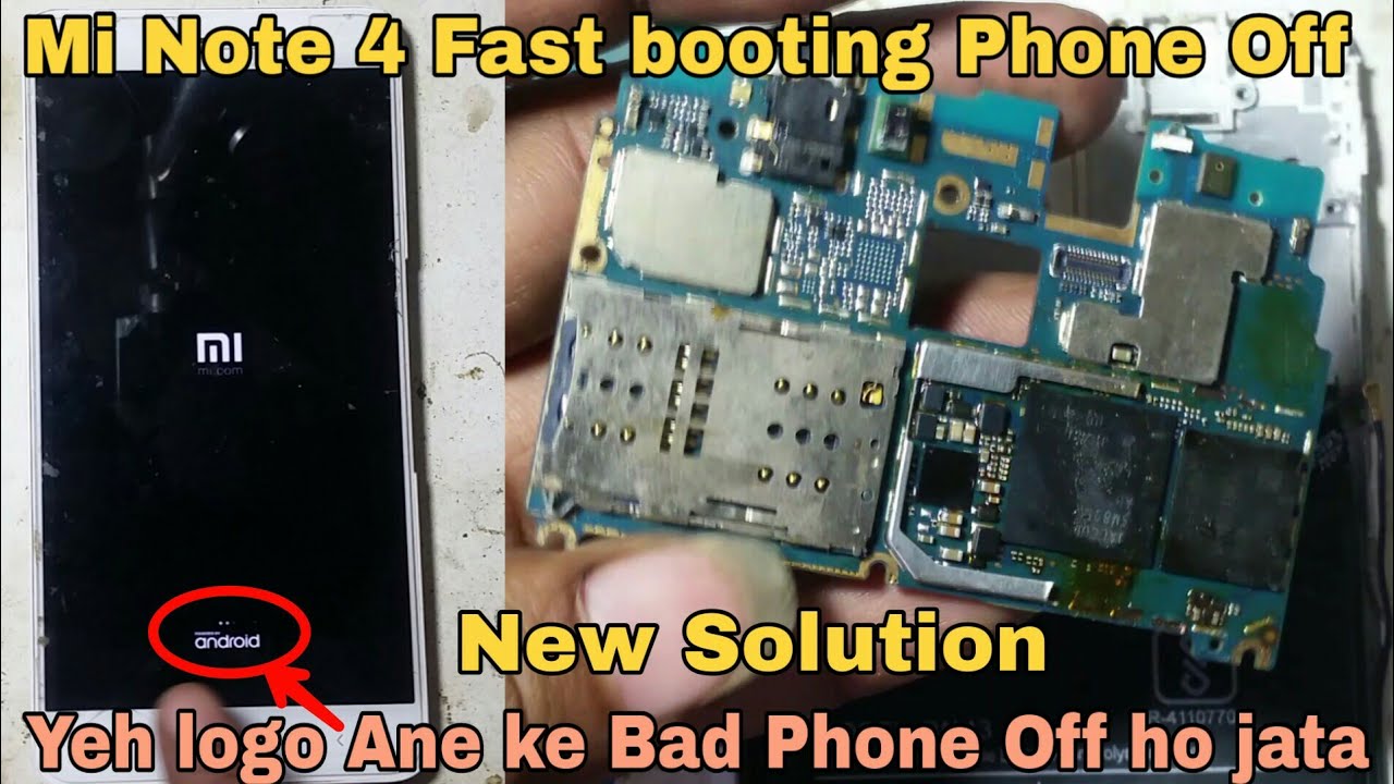 Mi note 4 Fast booting Phone Off | Dead Problem Solution| New Solution ...