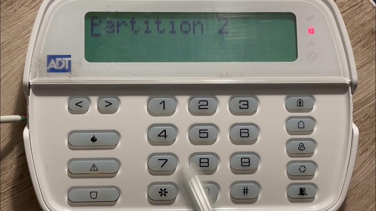 DSC pc1832 partition labels - YouTube