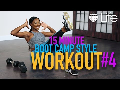 15 minute boot camp style workout pt. 4 | Fit Class | CBC Life - YouTube
