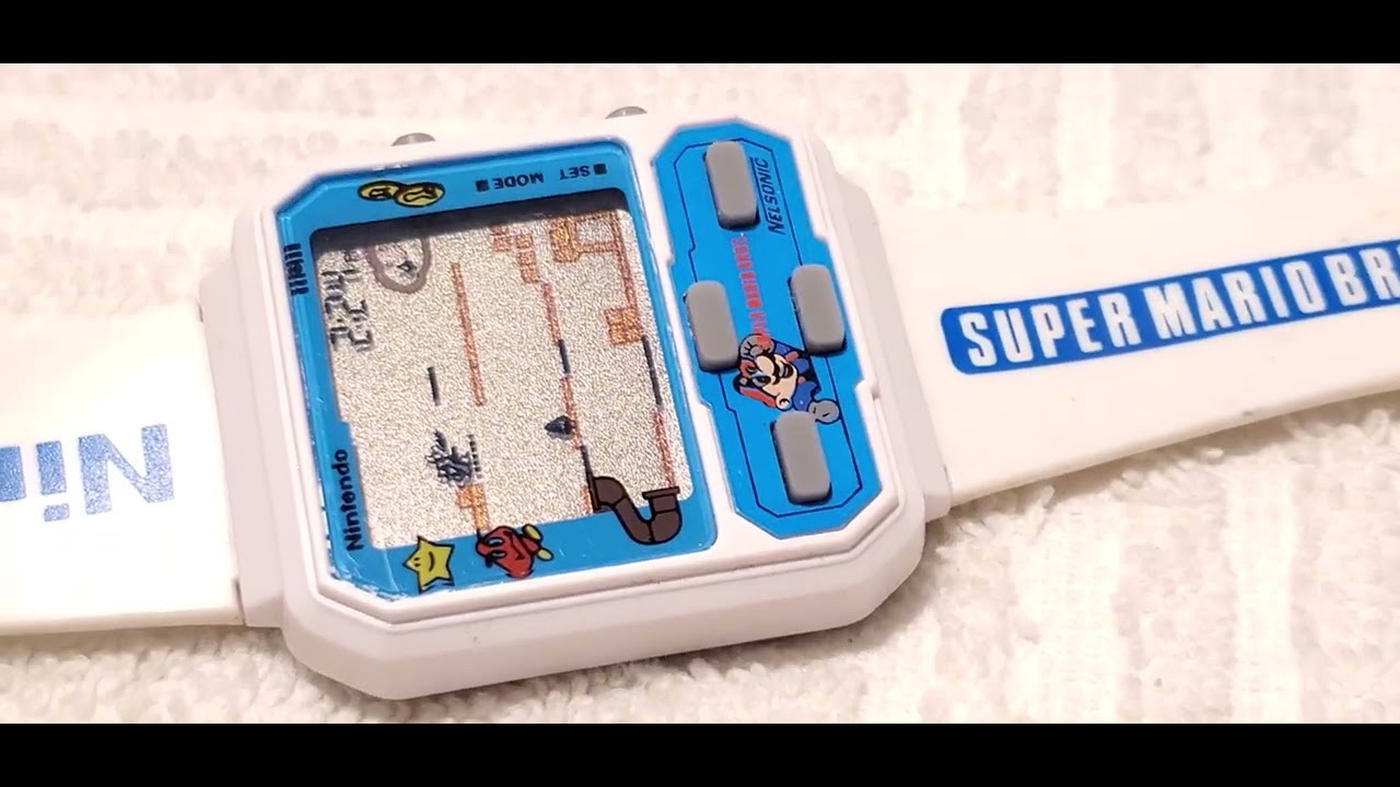 Vintage 1989 Nelsonic Nintendo Super Mario Brothers Digital Quartz ...