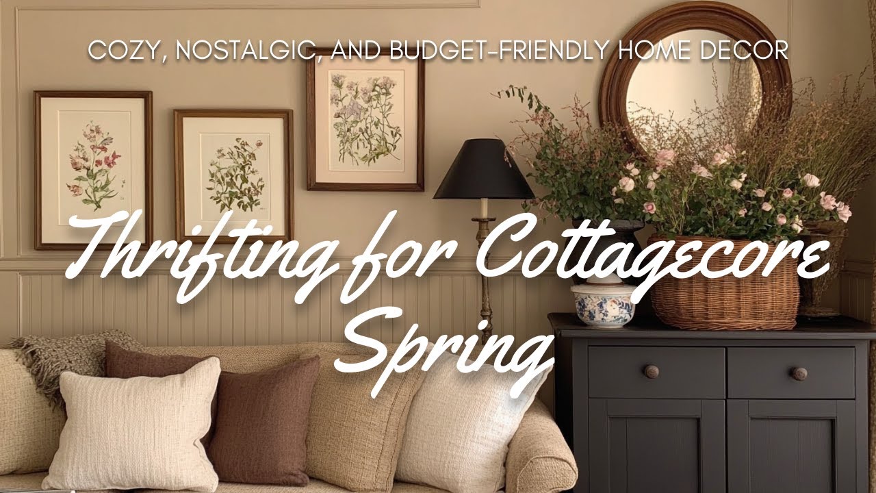 Thrifting for Spring 🌸 | 23 Cozy Cottagecore Decor Ideas on a Budget ...