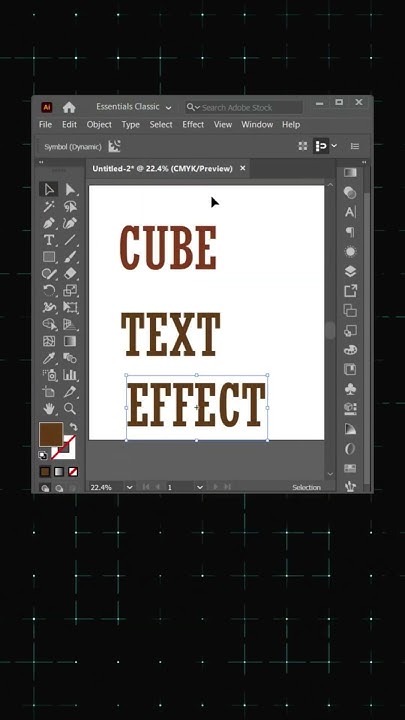 How to Make 3D Cube Text Effect..... - YouTube