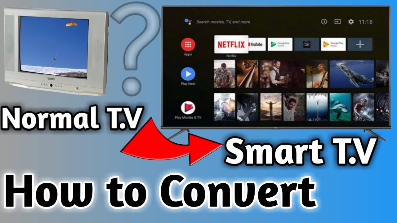 HOW TO CONVERT NORMAL TV TO SMART TV / ANDROID TV IN HINDI - YouTube