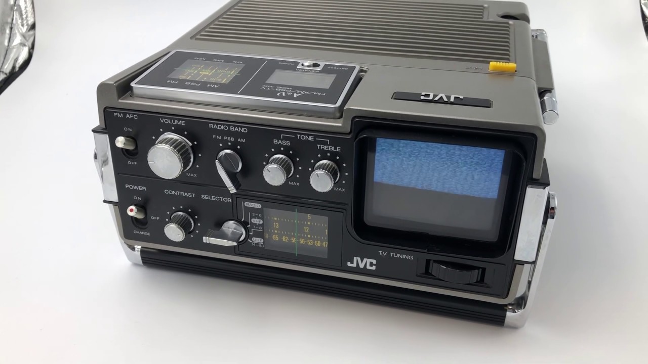 (SOLD) JVC 1976 Portable Radio television for sale model 3050 - YouTube