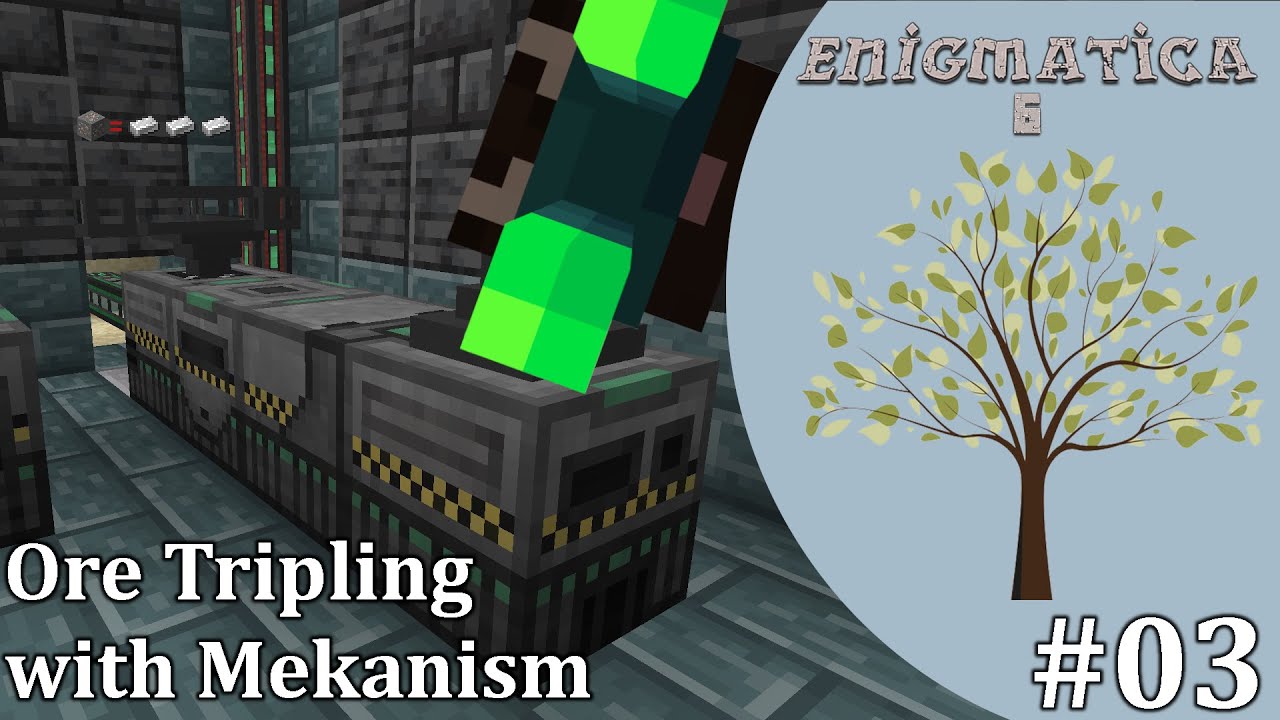 Ore Tripling with Mekanism - Enigmatica 6 Let's Play Ep. 3 - YouTube