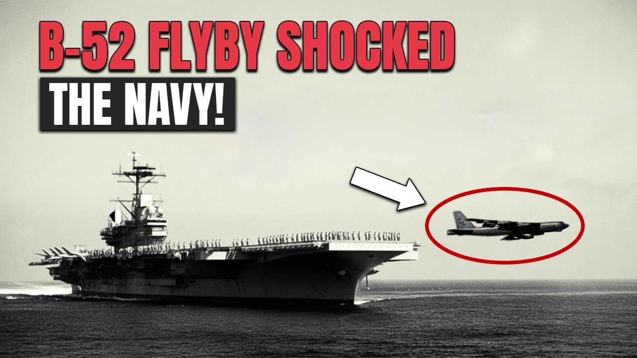 B-52 Bomber's INSANE Low Altitude Flyby Over Persian Gulf - YouTube