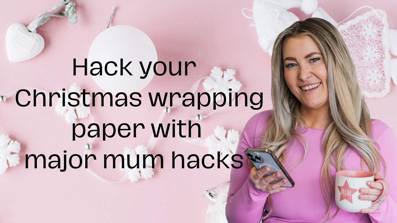Christmas snowman wrapping paper hack tips and tricks for Xmas - YouTube
