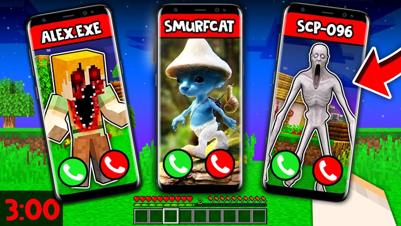 NIGDY NIE DZWOŃ O 3:00 DO STRASZNYCH POSTACI - SMURFCAT, SCP, ALEX.EXE ...