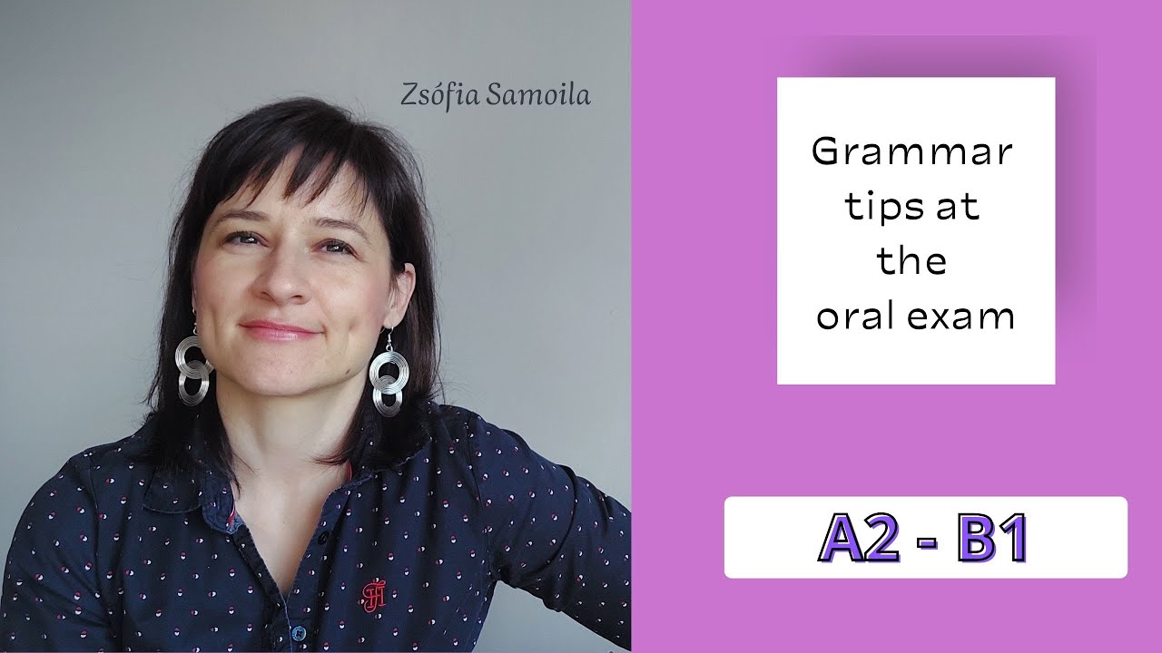 Grammar tips at the oral exam (picture description) A2-B1 level - YouTube
