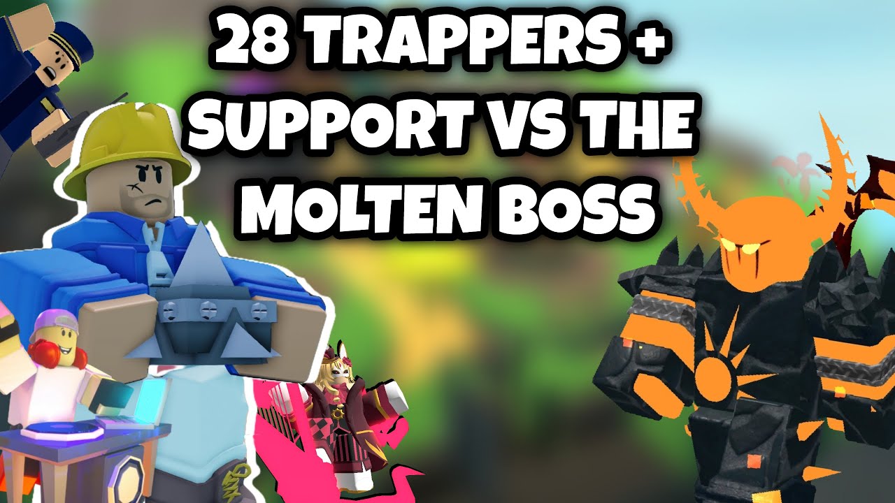 28 TRAPPERS VS MOLTEN MODE! (Roblox Tower Defense Simulator) - YouTube