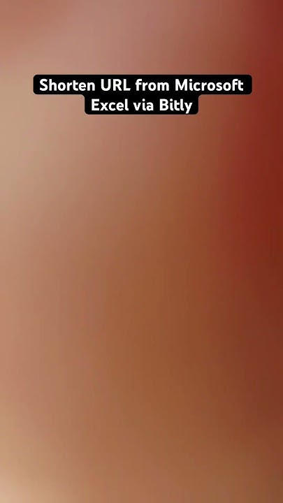 Shorten URL's Microsoft Excel with Pabbly Connect🚀 #shorts #msexcel #bitly - YouTube