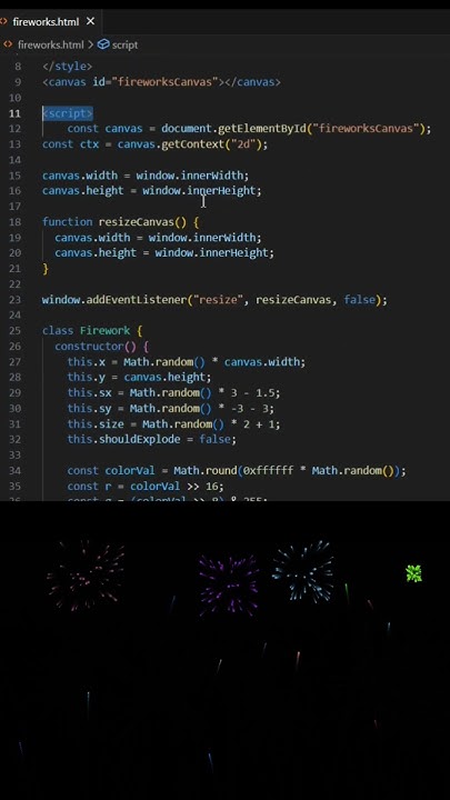 Create Fireworks Animation Effect Using Html Css Ai Youtube