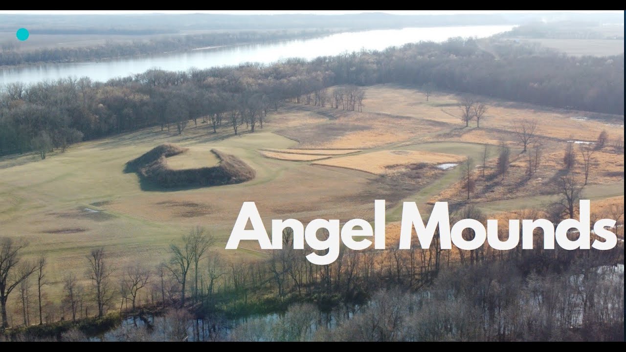 Angel Mounds flyover. Exploring Angel mounds. - YouTube