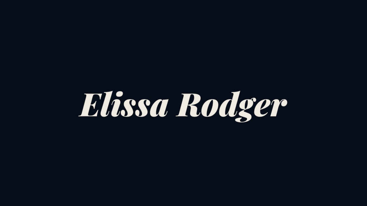 Elissa Rodger Live Stream - YouTube
