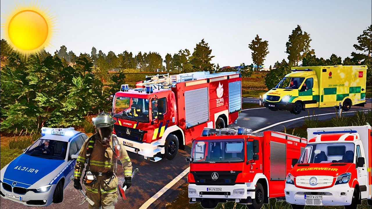 Emergency Call 112 - Geneva Firefighters on Emergency Duty! 4K - YouTube