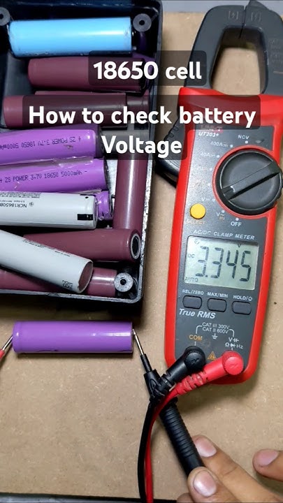 How to check battery voltage using Multimeter #youtubeshorts # ...