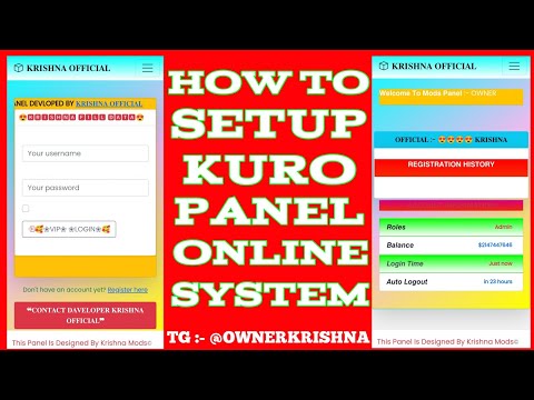How To SetUp Kuro Panel Online System On Free Hosting 000WebHost | How to Make Own Online Kuro ...