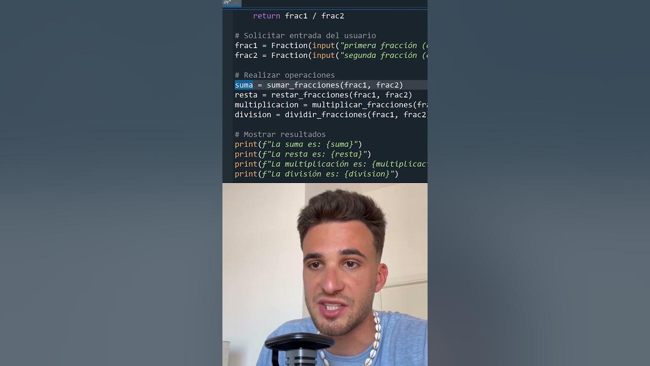 Crea una Calculadora de Fracciones en Python 🧮🐍 - YouTube