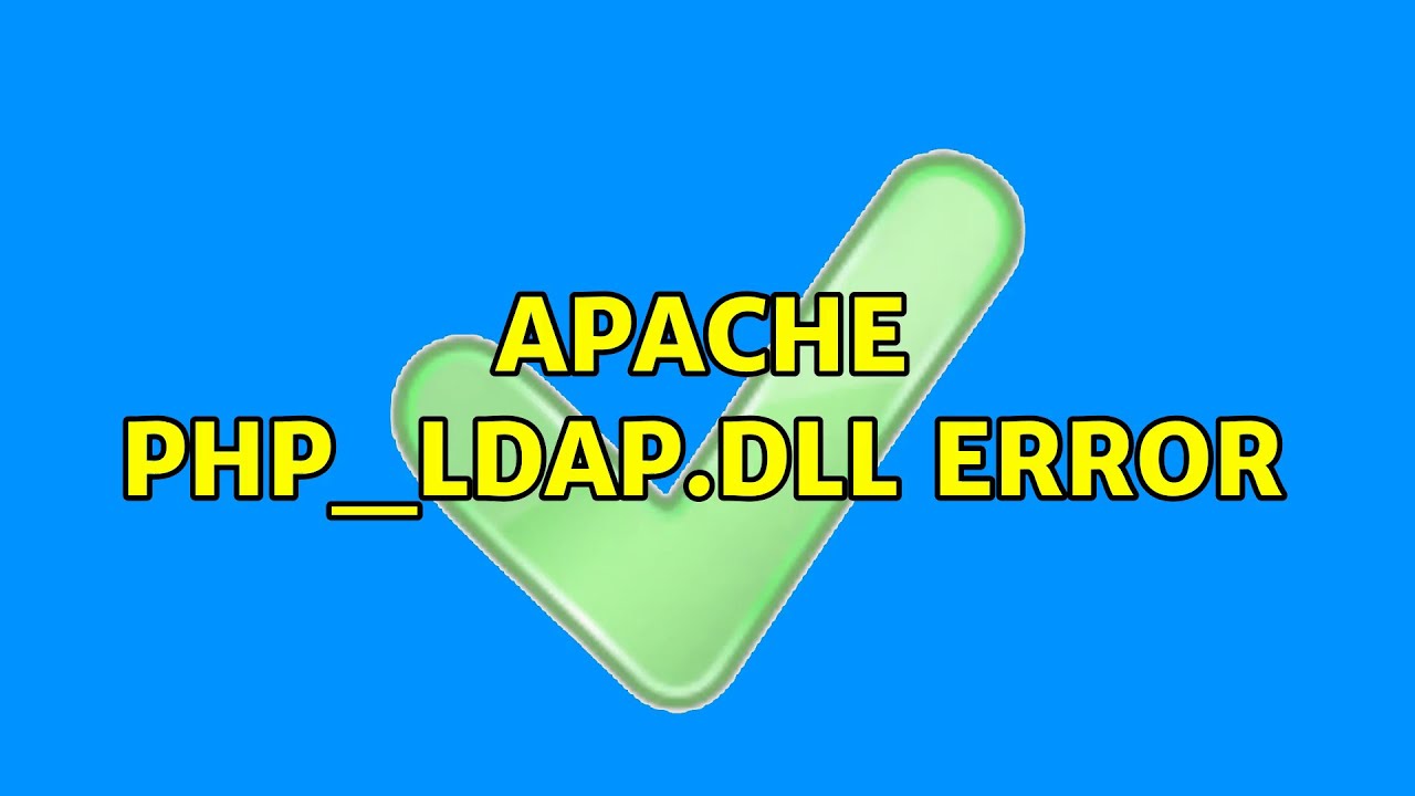 Apache Php ldap dll Error YouTube apache-php-ldap-dll-error-youtube