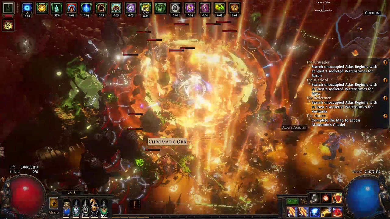 Path Of Exile - Firestorm Ascendant Al-Hezmin map (3.11) - YouTube