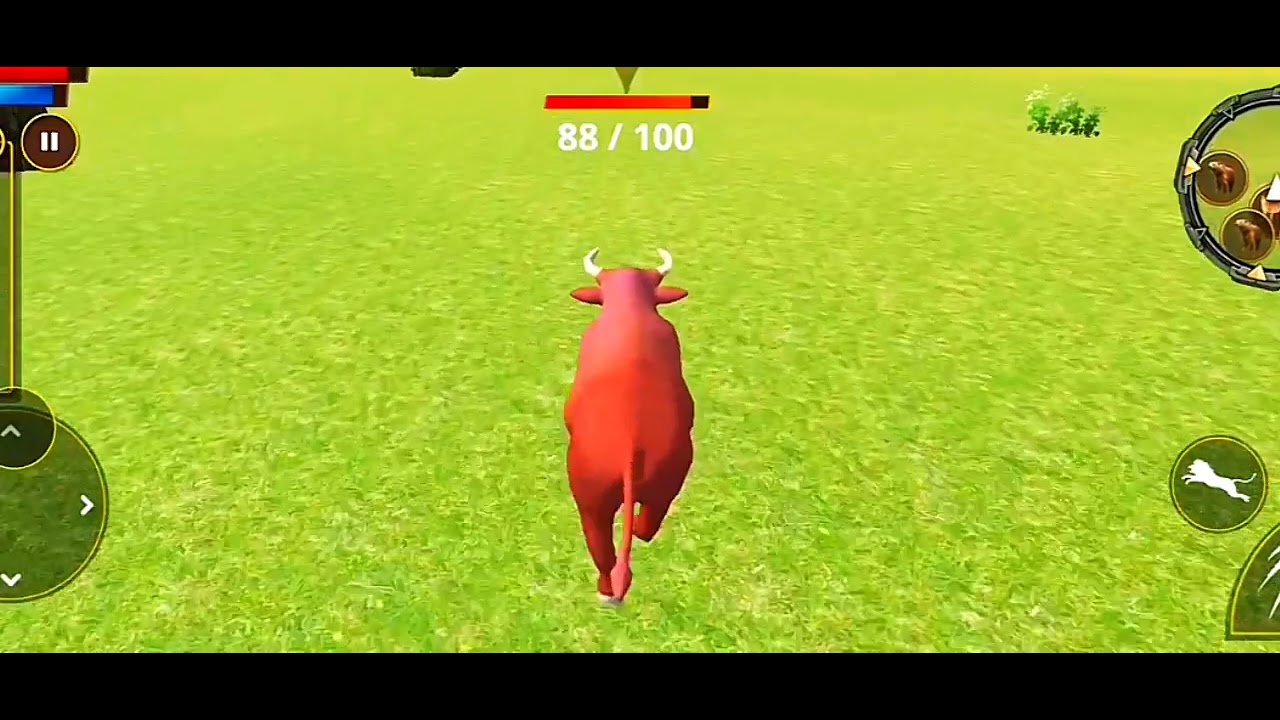 Angry Red Bull simulator fight with other animals||Amazing Game||54M ...