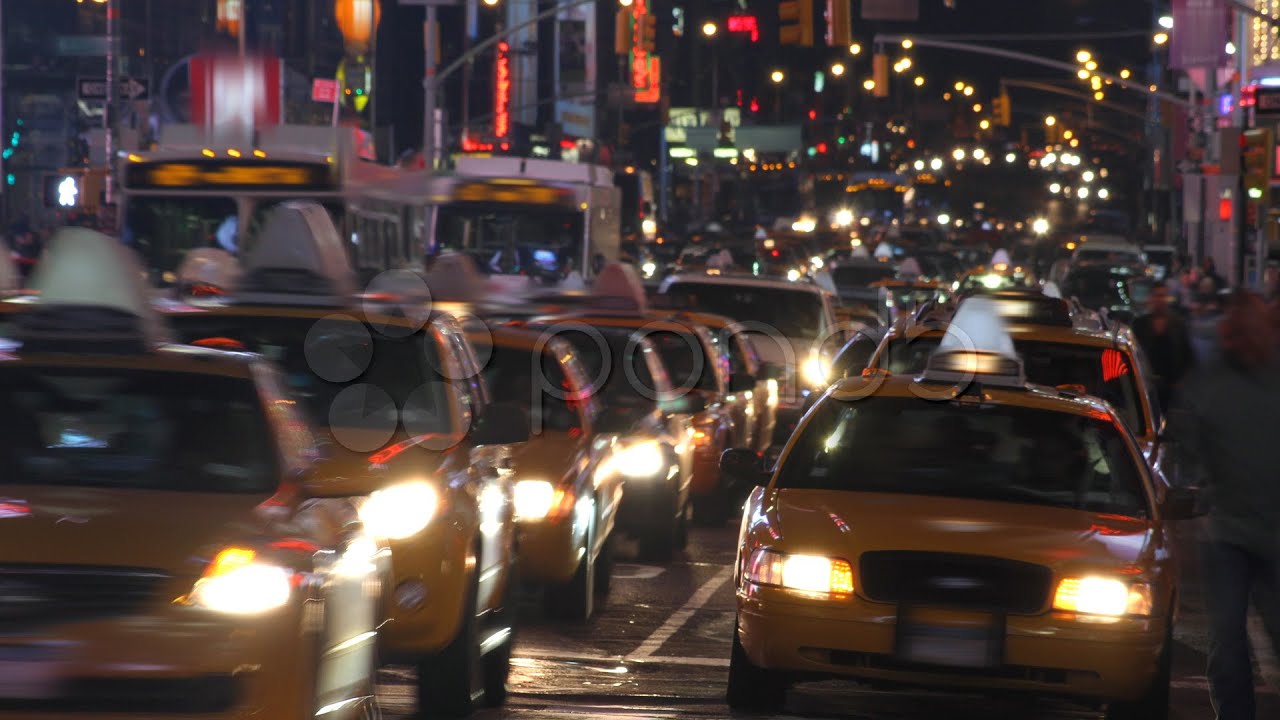 Night Street Time Lapse. Stock Footage - YouTube