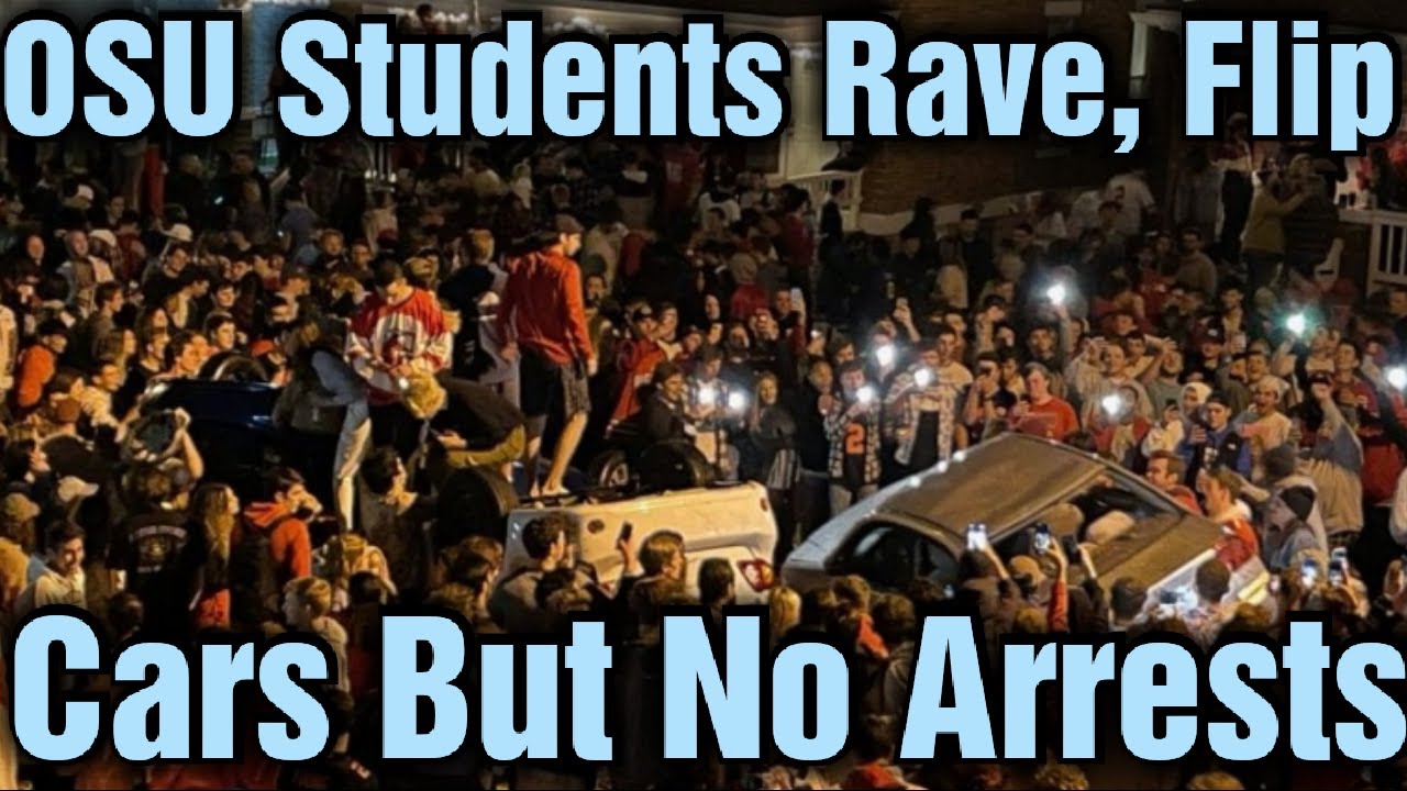 OSU Students Rave, Flip Cars But No Arrests - YouTube