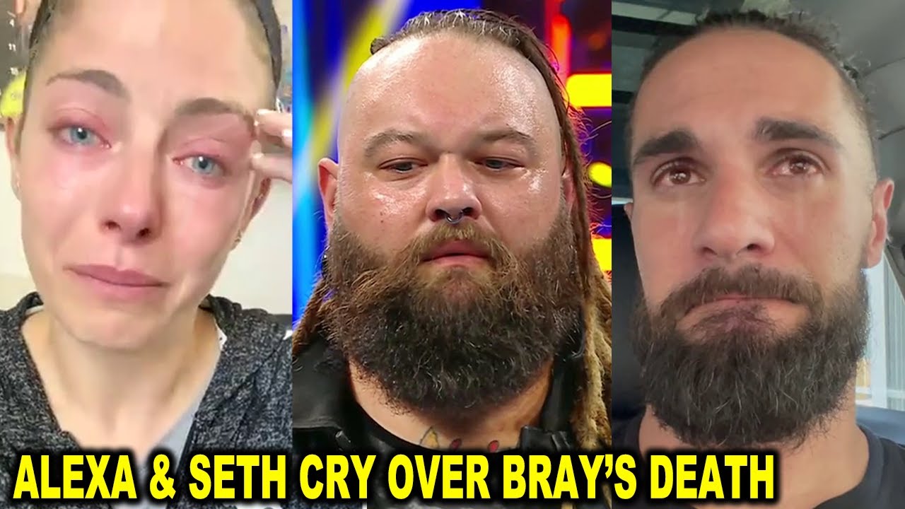Alexa Bliss & Seth Rollins Cry Over Bray Wyatt's Passing in Emotional ...