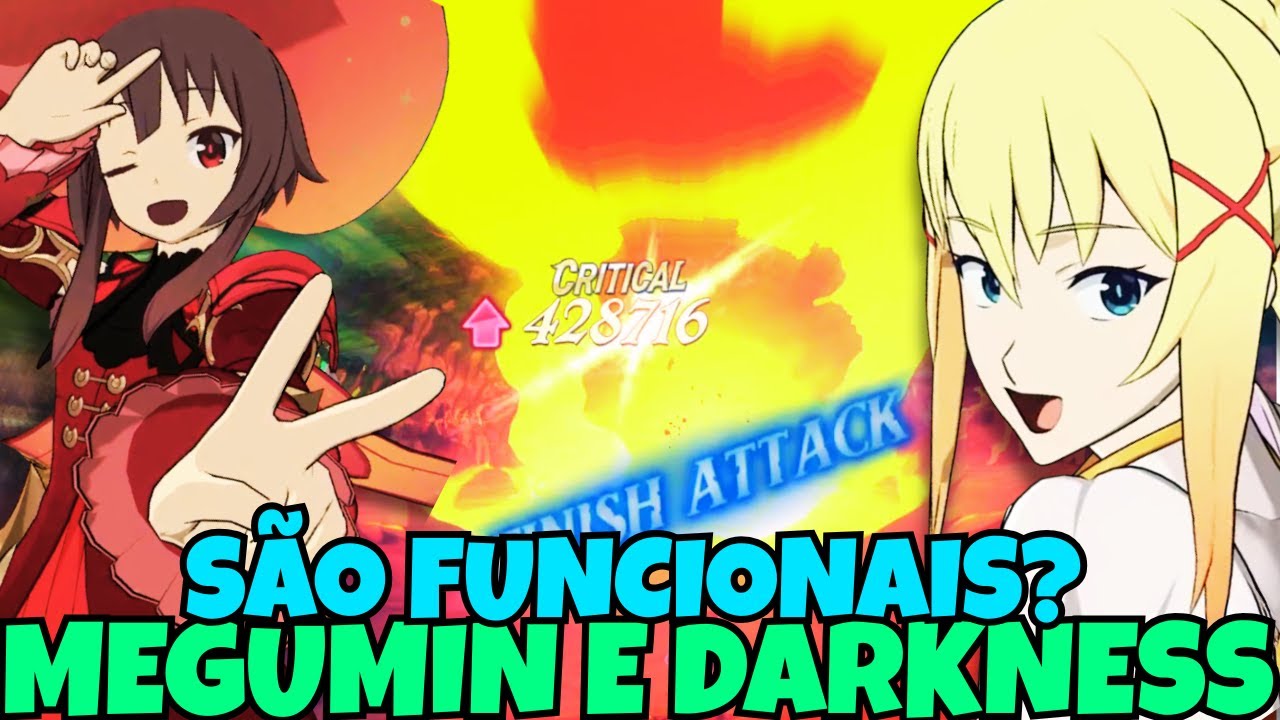 SERA QUE FUNCIONA BEM?! MEGUMIN E DARKNESS NO TIME DE HUMANOS | The ...