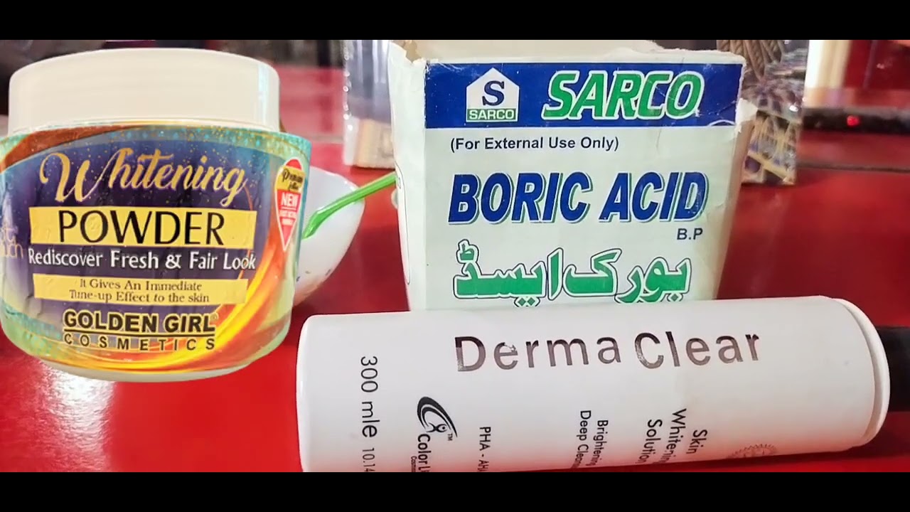 Boric Acid Uses | Boric acid for skin whitening - YouTube
