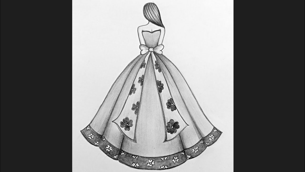 Girl Drawing Easy Step By Step | Pencil Sketch For Beginners - YouTube