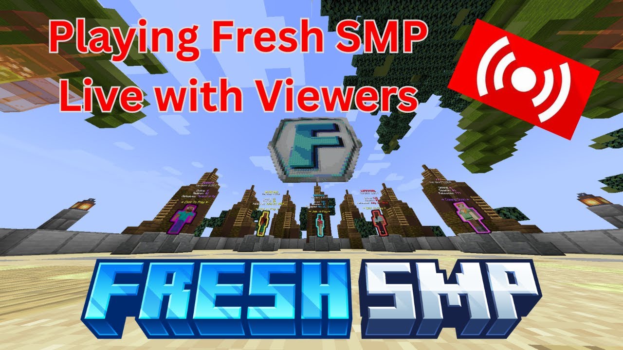 Playing Fresh SMP Live with Viewers - YouTube