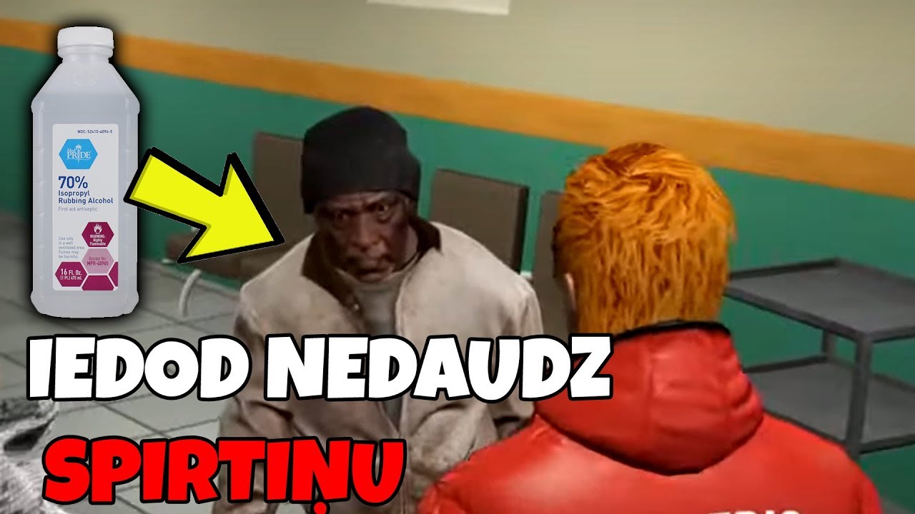 BOMZIS SLIMNĪCĀ PRASA SPIRTU! - YouTube