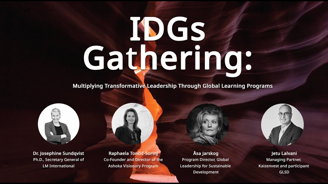 IDGs Gathering: Multiplying Transformative Leadership Through Global Learning Programs. - YouTube