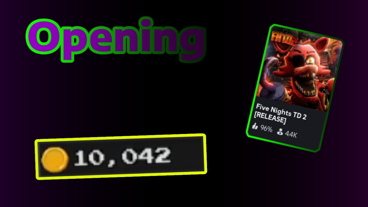 Otworzyłem summon za 10000 coins w Fnaf Tower Defense 2 - YouTube