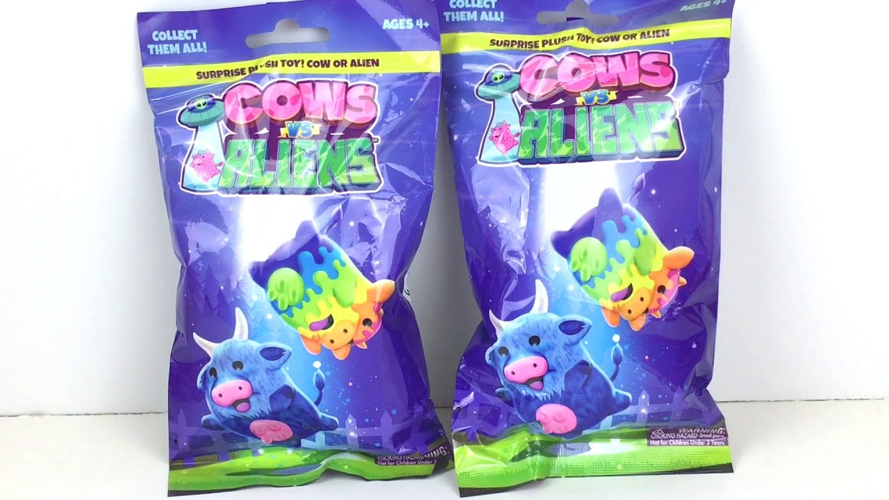 $10 Tuesday: Cows Vs Aliens Blind Bag Plush Opening & Review - YouTube