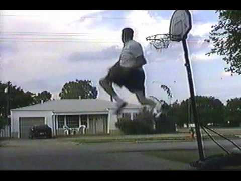 1st dunk contest - 9 foot rim - YouTube
