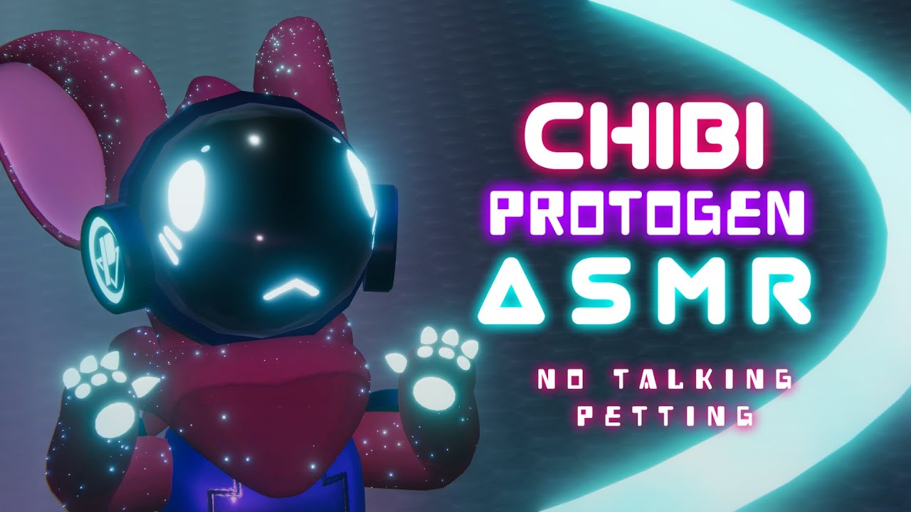 [Furry ASMR] Micro Chibi Protogen gives you pets and nuzzles~💜 [No ...