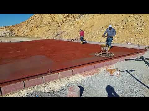 Helikopter ile beton düzeltme ve sıkıştırma